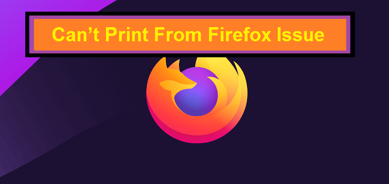 Cant Print From Firefox Issue Lab One