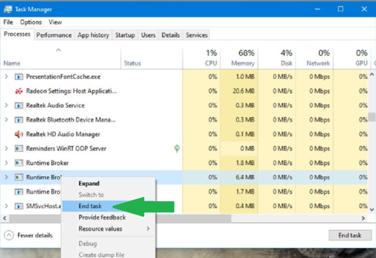 How To Fix Runtime Broker High Memory Usage | Lab-One