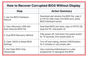 How To Recover Corrupted BIOS Without Display | Lab-One
