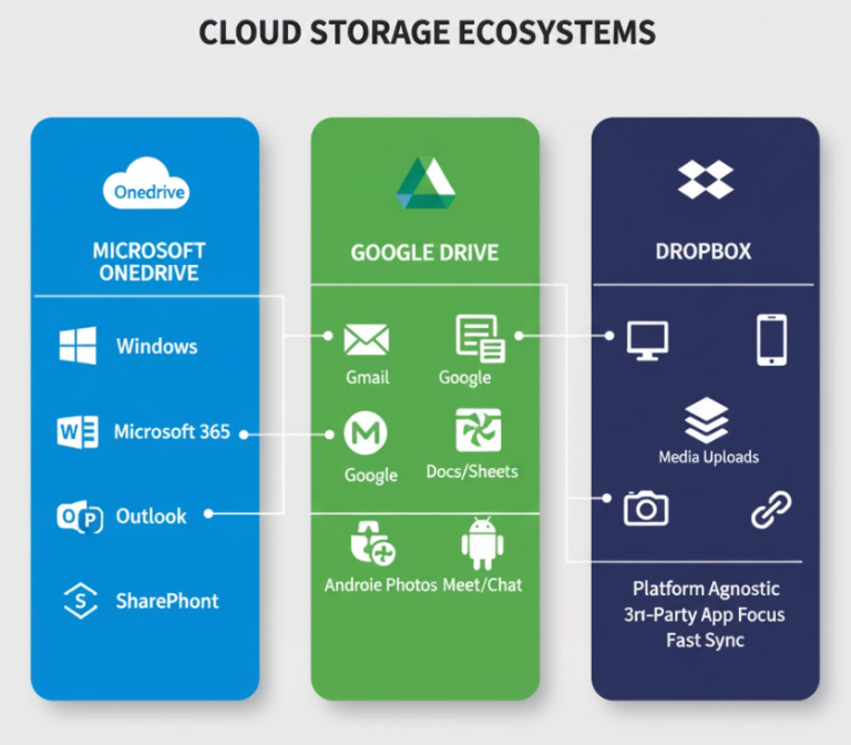 OneDrive vs Google Drive vs Dropbox - Ultimate Guide