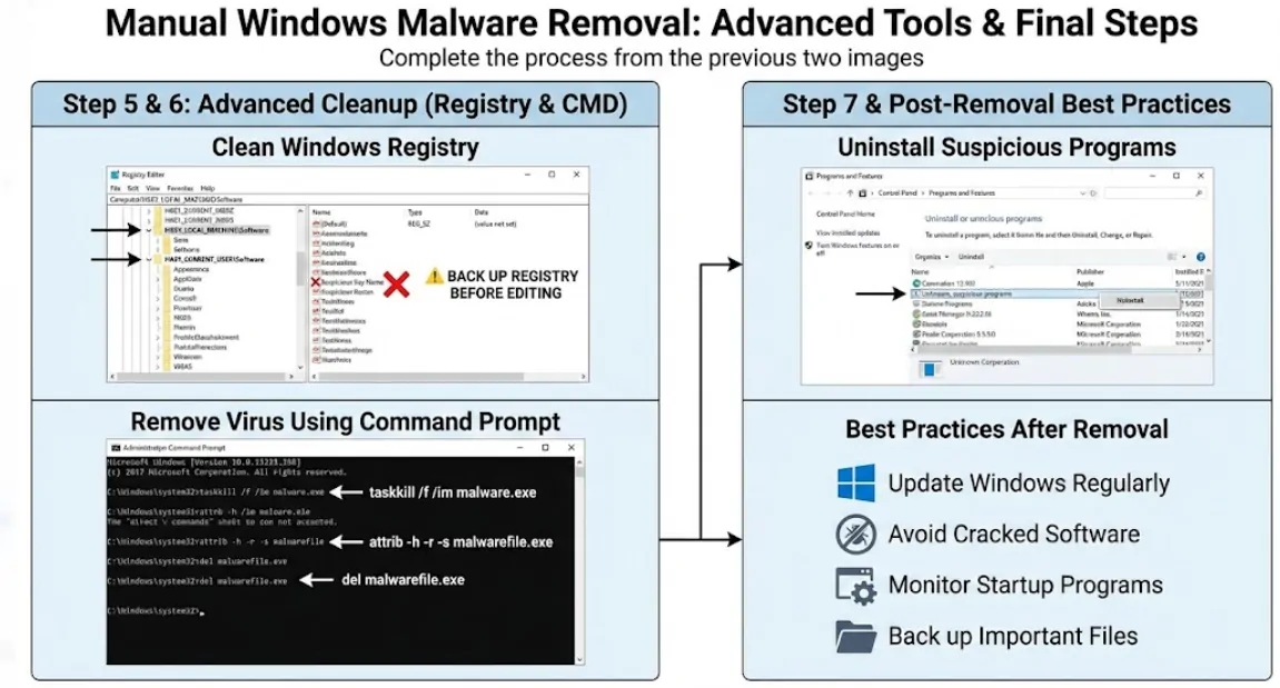 How to Remove Malware from Windows Without Antivirus