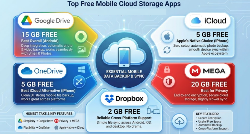 Top Free Cloud Storage Apps for Mobile | Lab-One