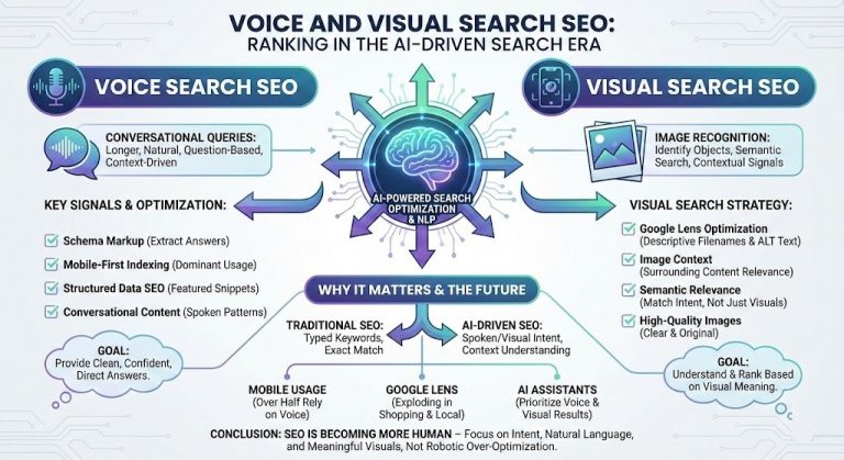 Voice and Visual Search SEO - Optimize Website or Rankings